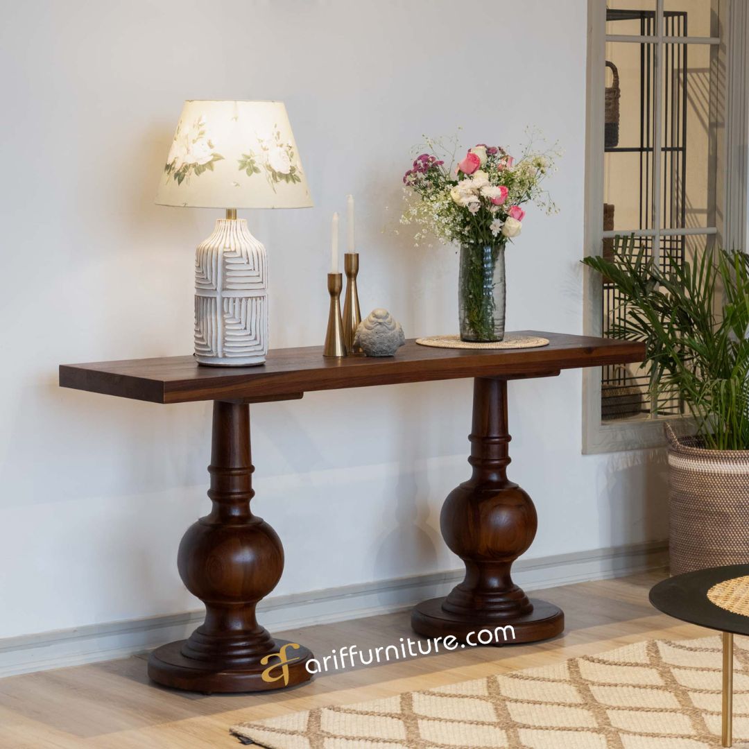 Meja Hiasan Ruang Tamu Minimalis Console Vintage